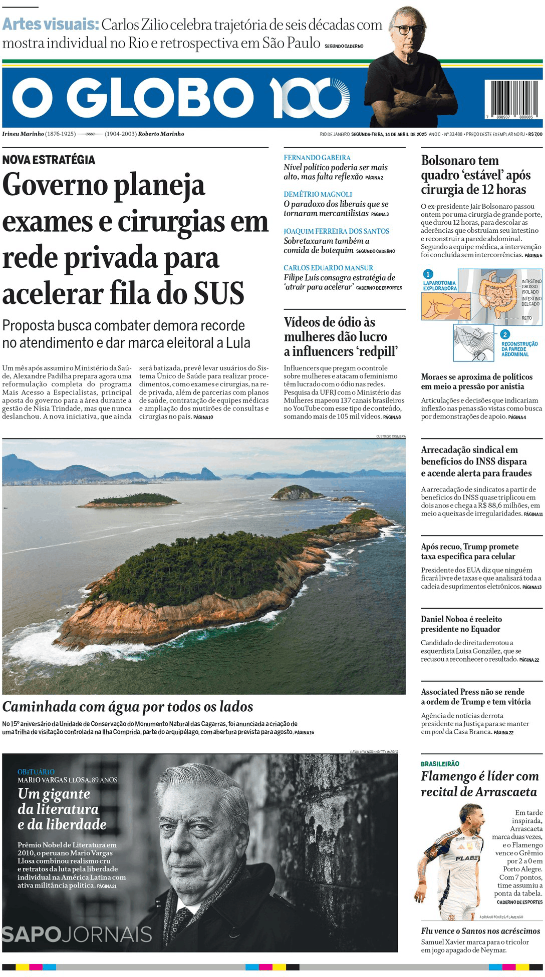 O Globo (14 abr 2025) - Jornais e Revistas - SAPO.pt - Última hora e ...