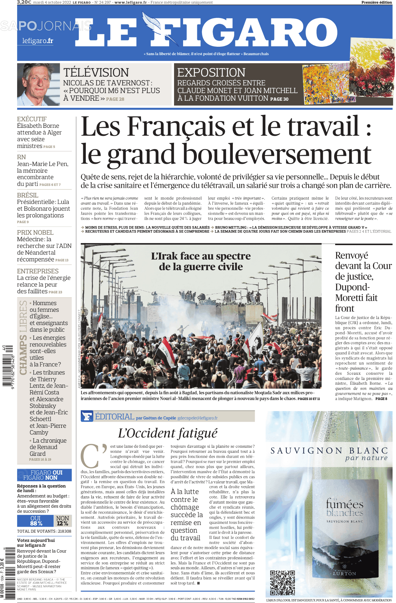 Le Figaro (4 out 2022) - Jornais e Revistas - SAPO.pt - Última hora e ...