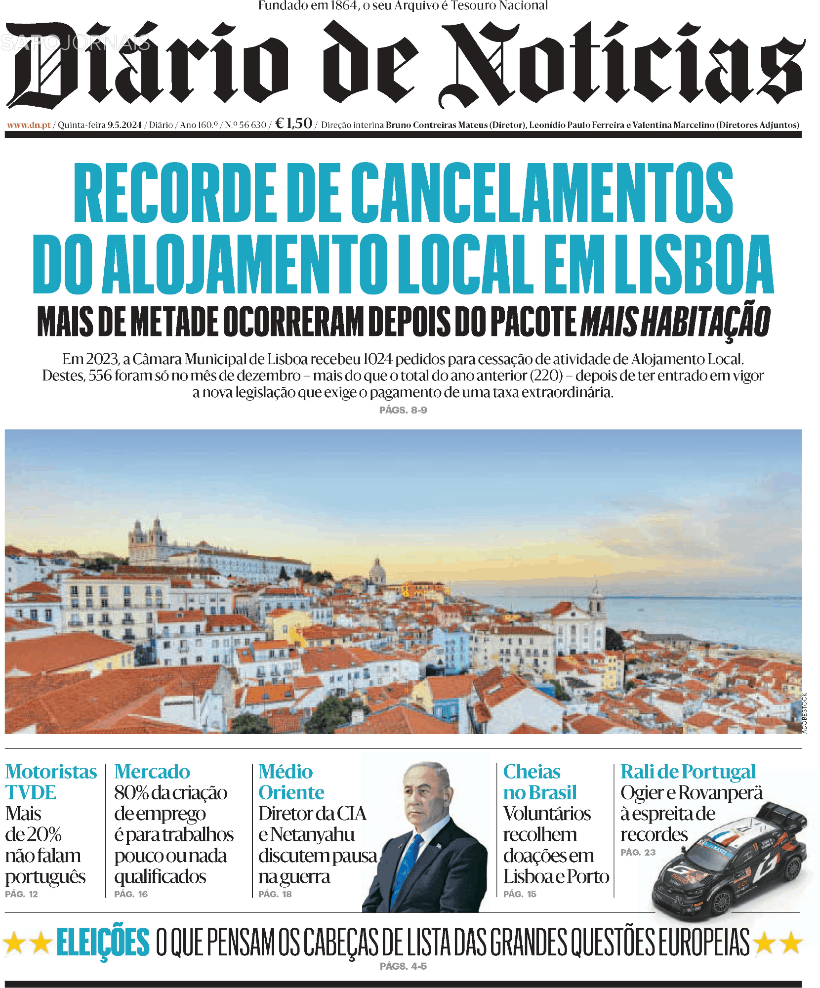 Diário de Notícias (9 mai 2024) - Jornais e Revistas - SAPO.pt - Última ...