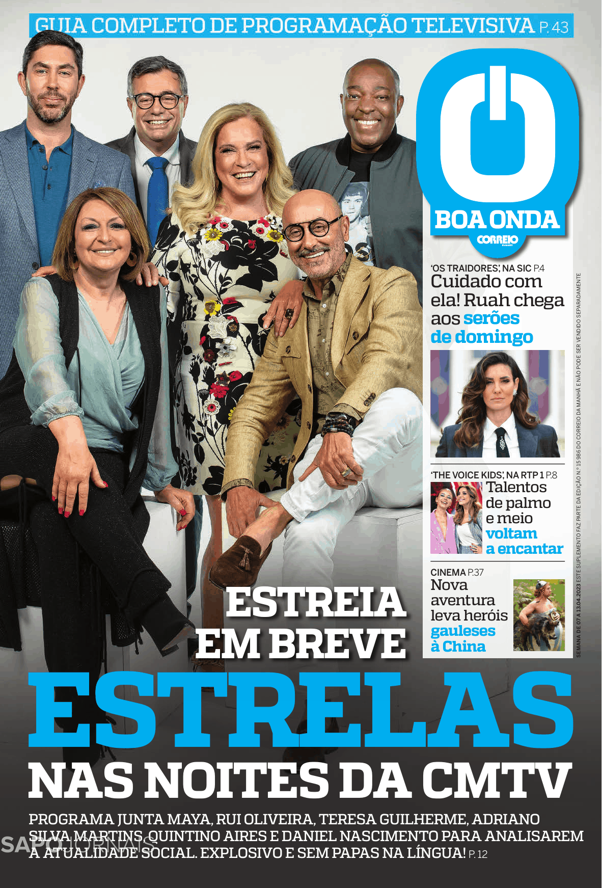 Boa Onda - CM (7 abr 2023) - Jornais e Revistas - SAPO.pt - Última hora ...