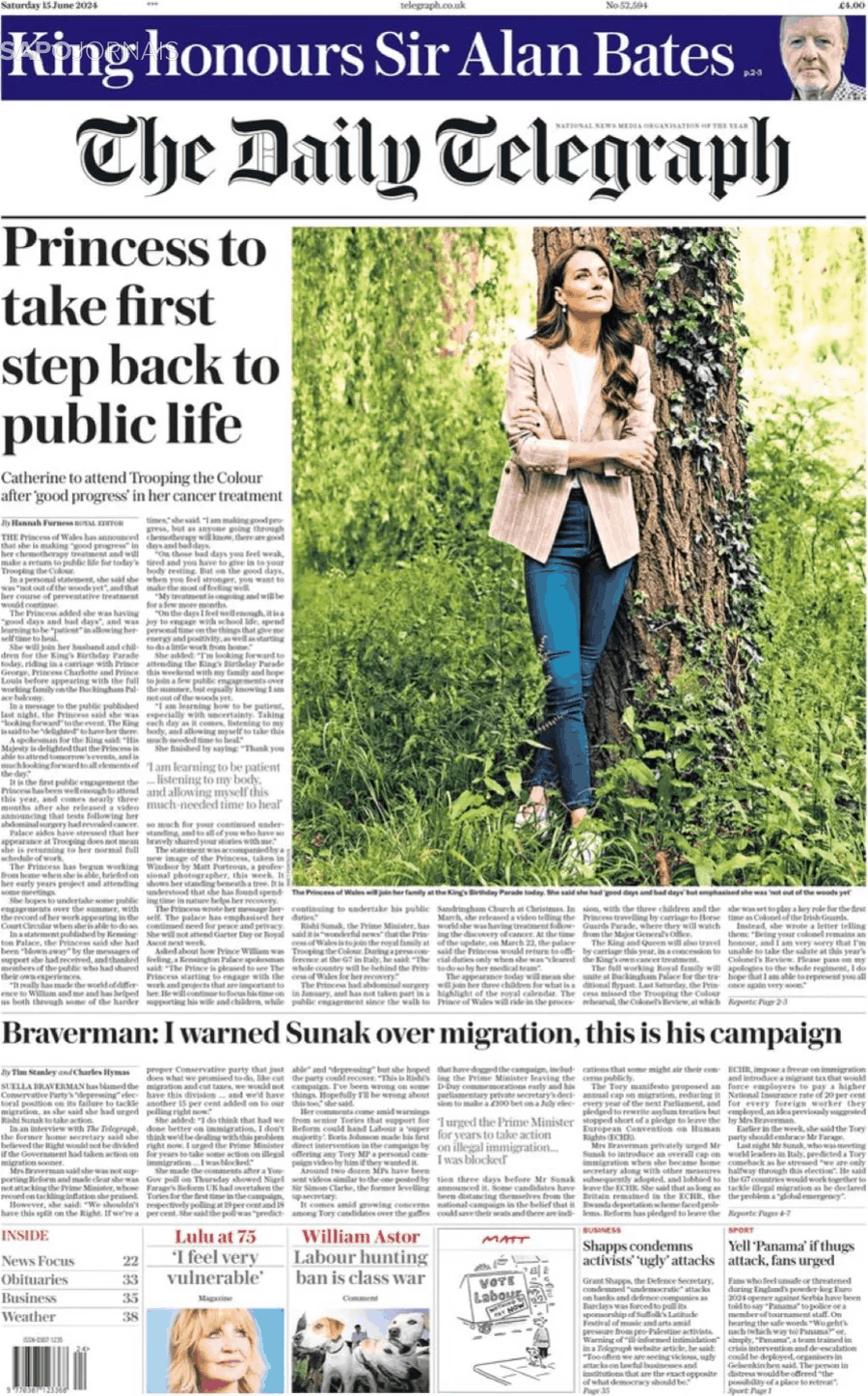 The Daily Telegraph (15 jun 2024) - Jornais e Revistas - SAPO.pt ...