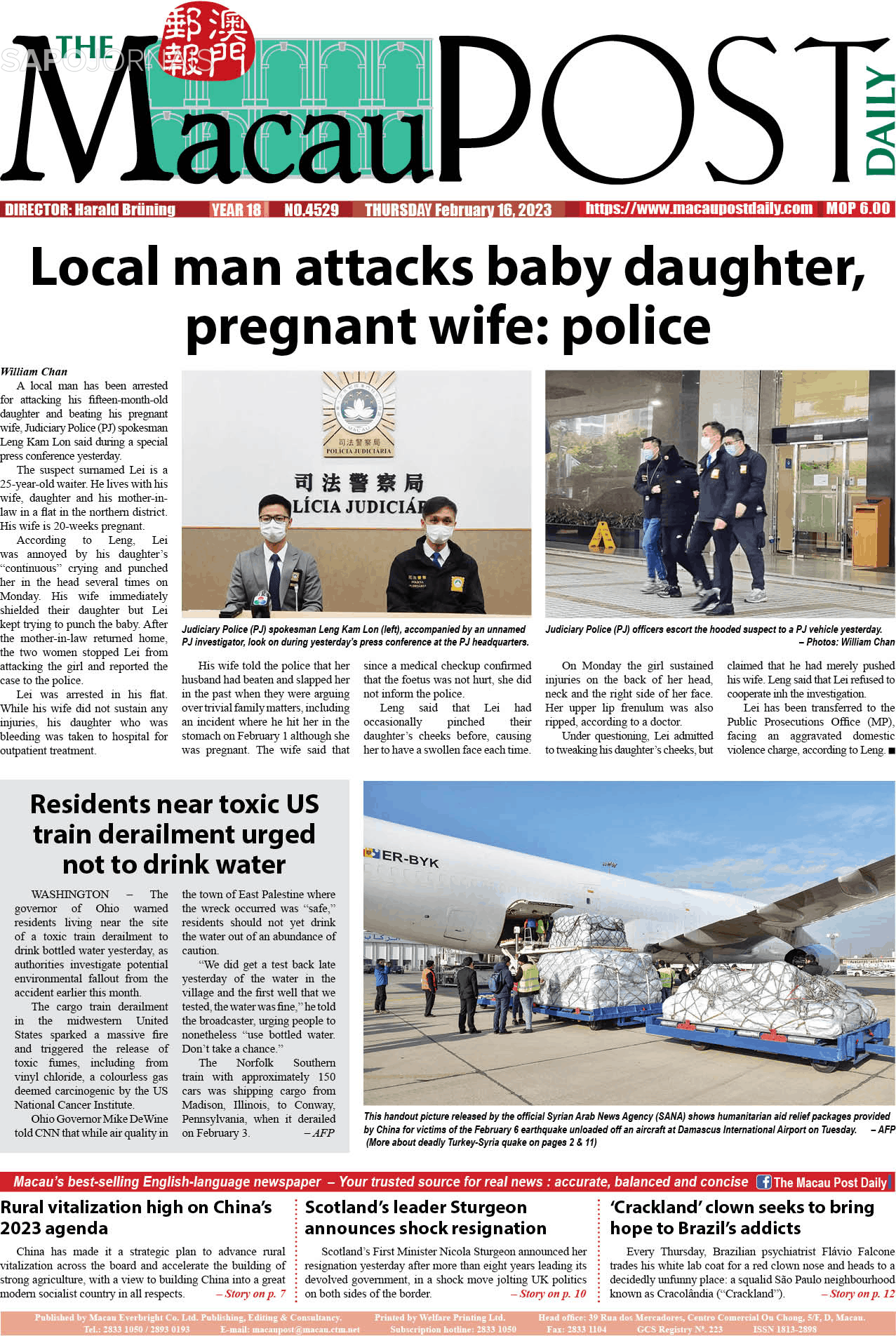 The Macau Post Daily (16 fev 2023) - Jornais e Revistas - SAPO.pt ...