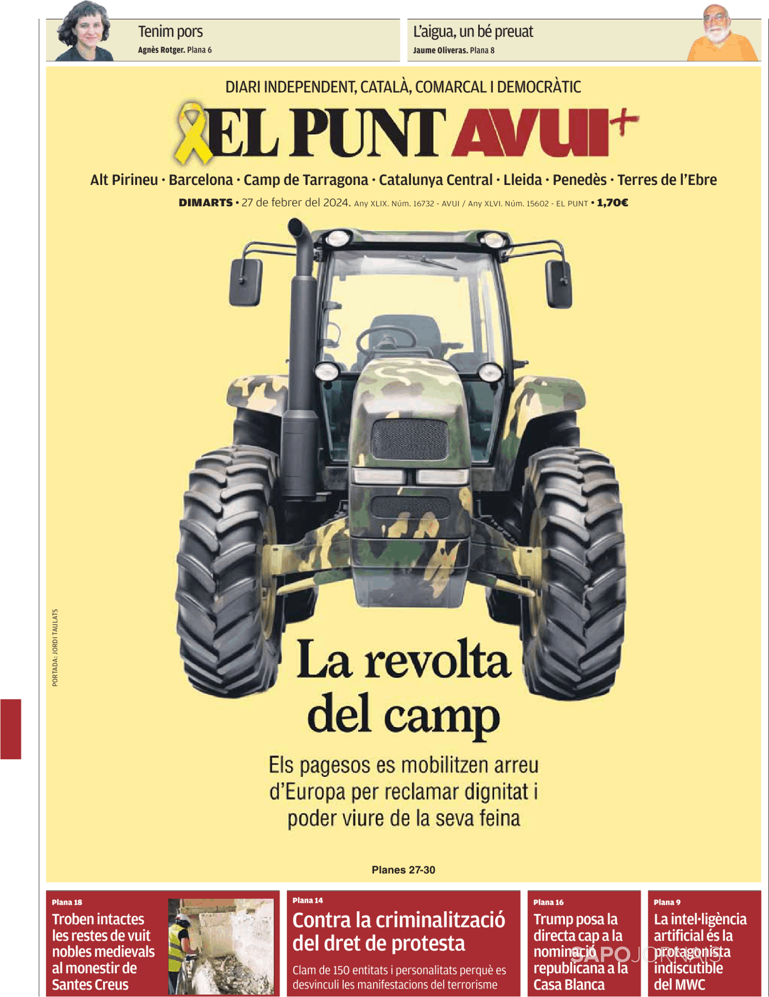 El Punt Avui | Edició Catalunya (27 fev 2024) - Jornais e Revistas ...