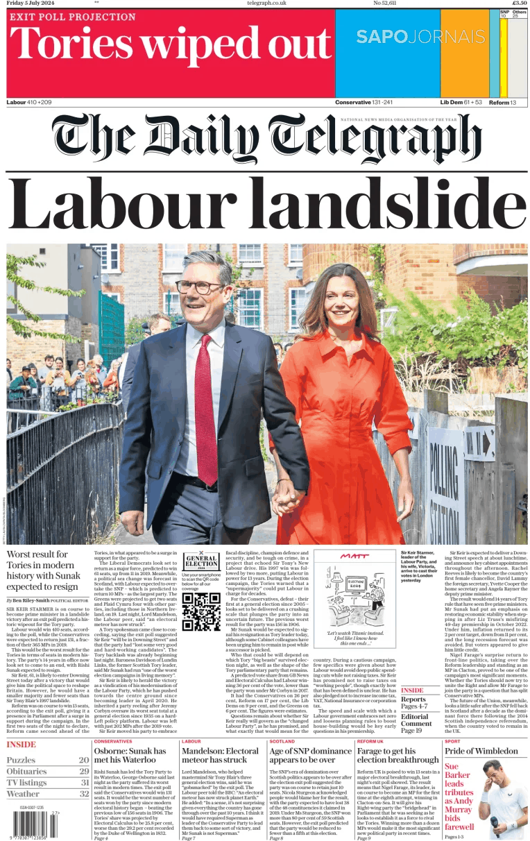 The Daily Telegraph (5 jul 2024) - Jornais e Revistas - SAPO.pt ...