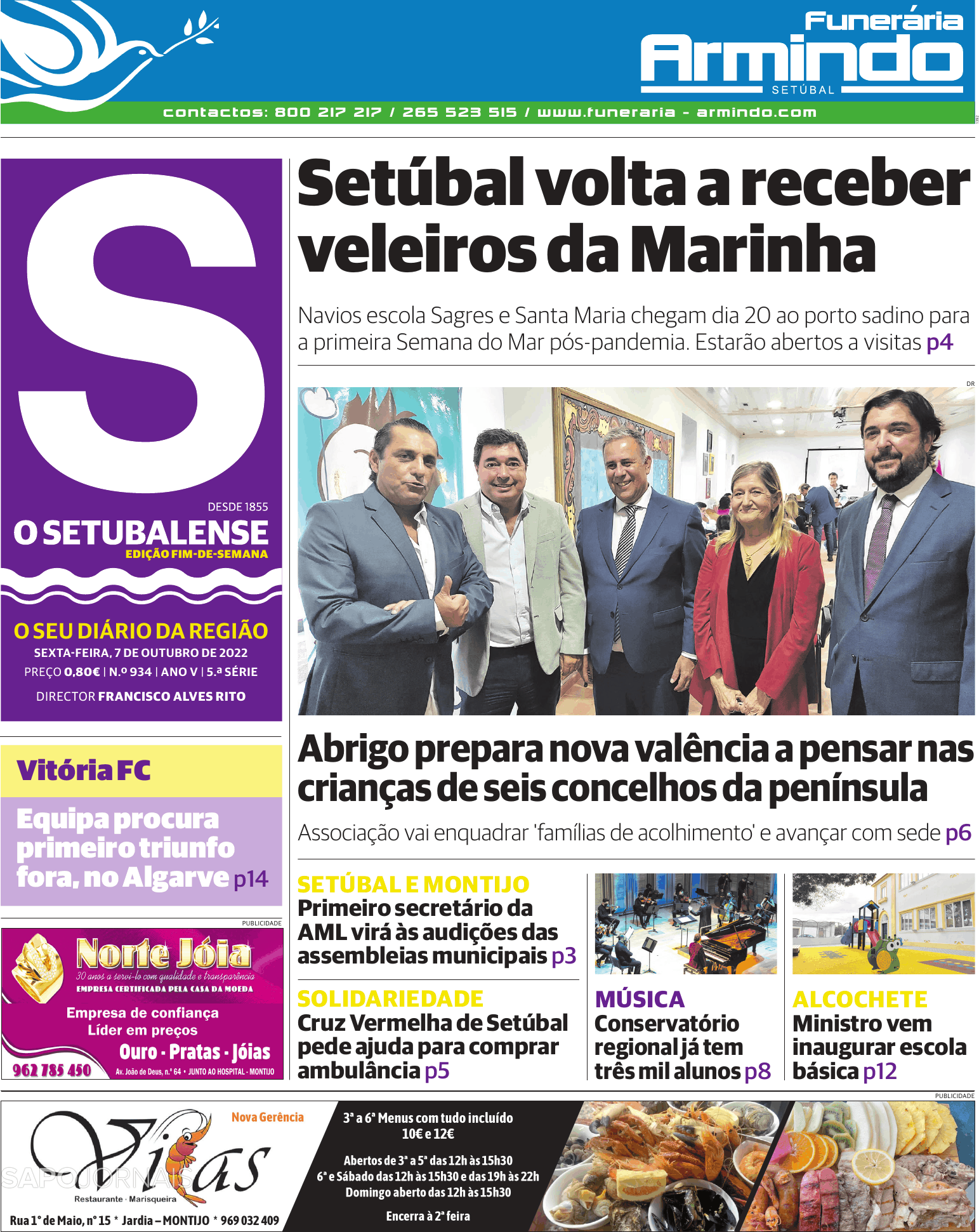 O Setubalense (7 out 2022) - Jornais e Revistas - SAPO.pt - Última hora ...