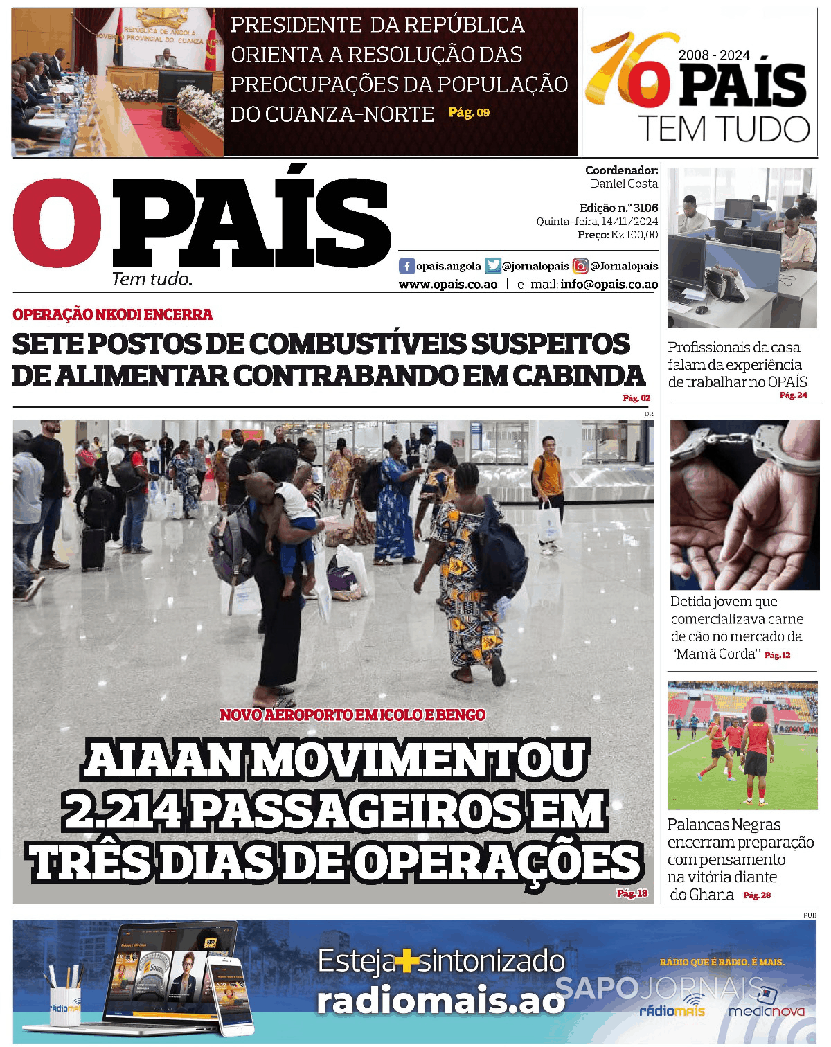 O País (14 nov 2024) - Jornais e Revistas - SAPO.pt - Última hora e ...