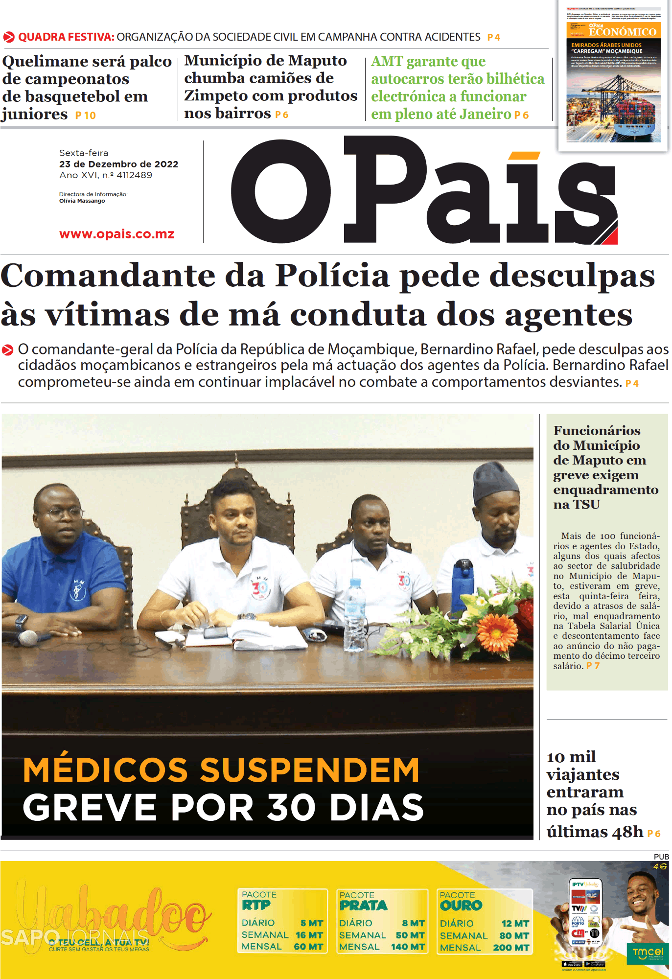 O País (23 dez 2022) - Jornais e Revistas - SAPO.pt - Última hora e ...