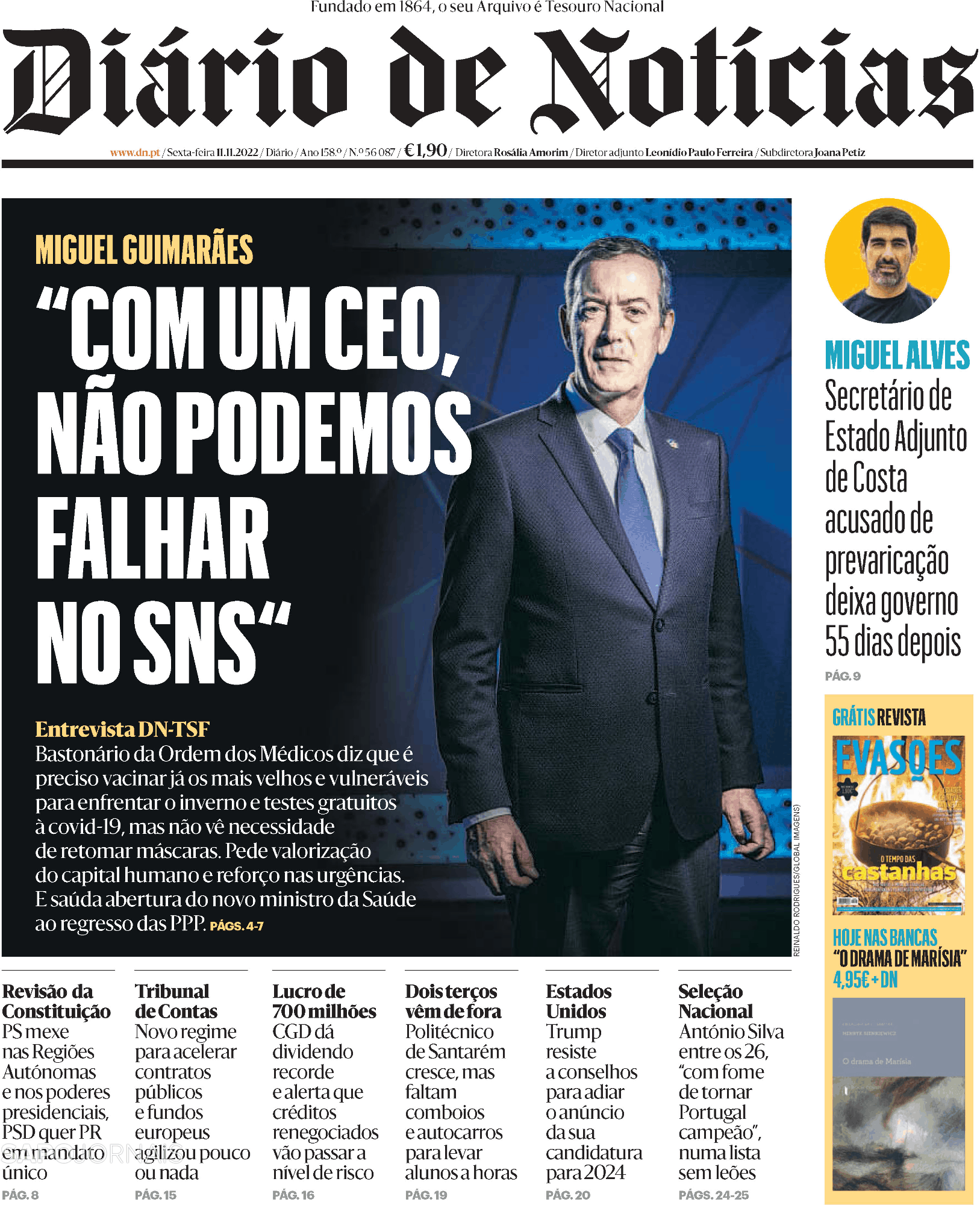 Diário de Notícias (11 nov 2022) - Jornais e Revistas - SAPO.pt ...