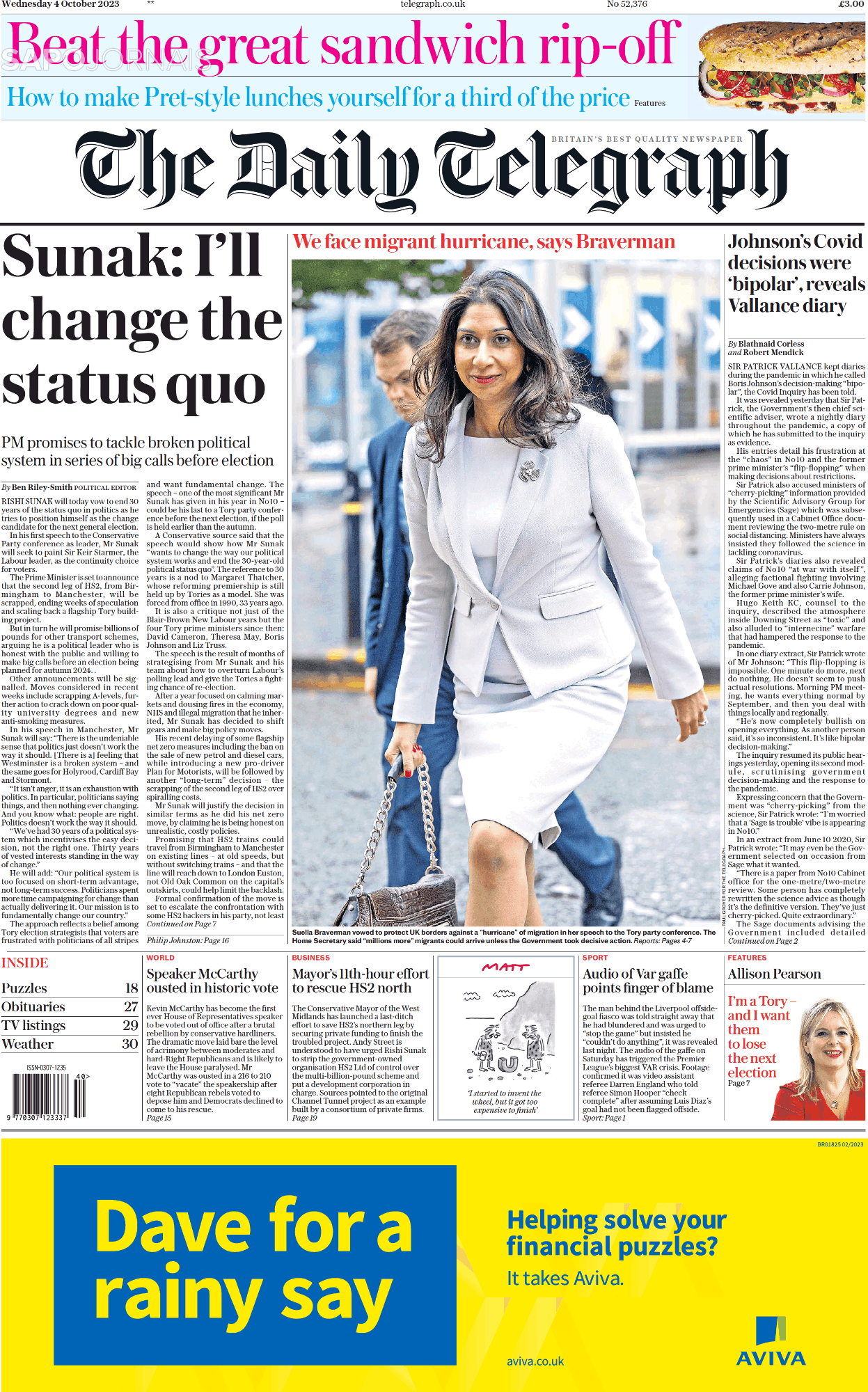 The Daily Telegraph (4 out 2023) - Jornais e Revistas - SAPO.pt ...