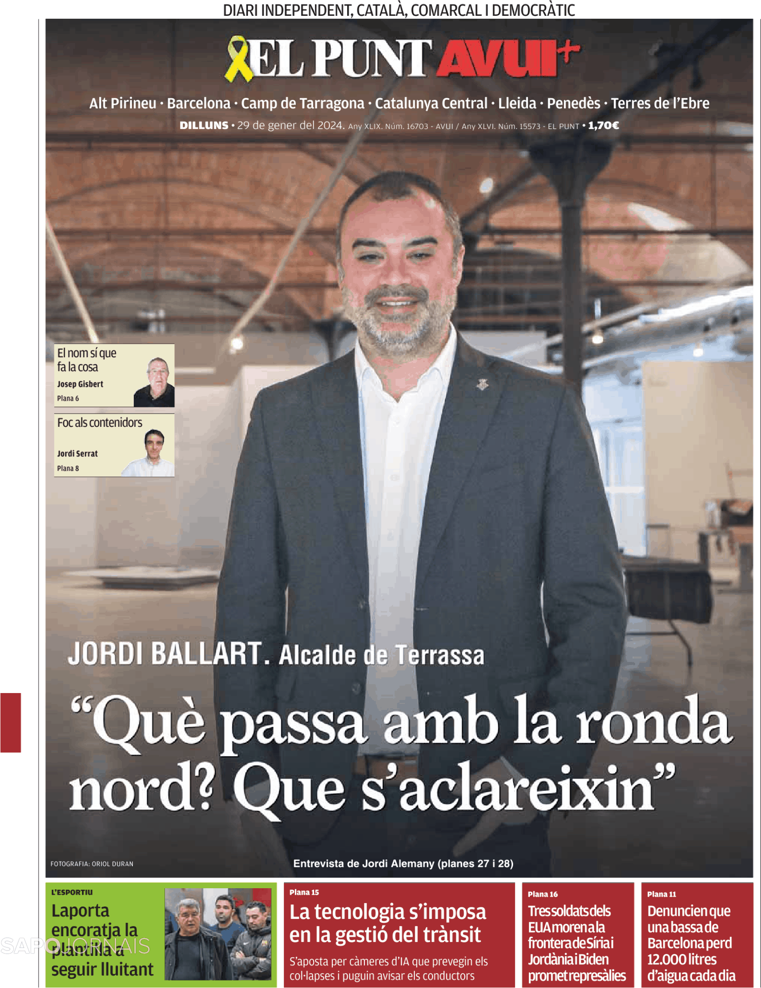 El Punt Avui | Edició Catalunya (29 jan 2024) - Jornais e Revistas ...