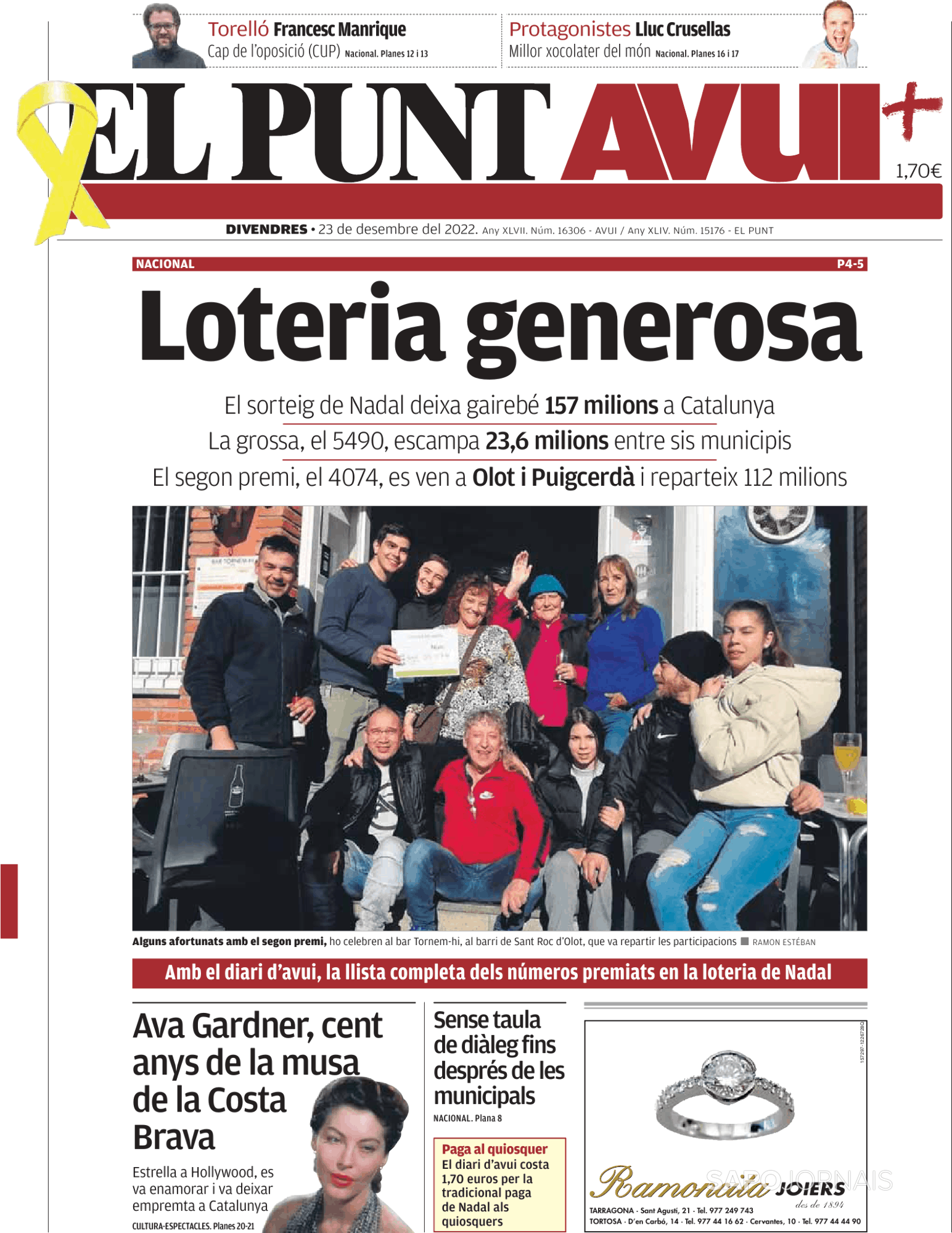 El Punt Avui | Nacional (23 dez 2022) - Jornais e Revistas - SAPO.pt ...