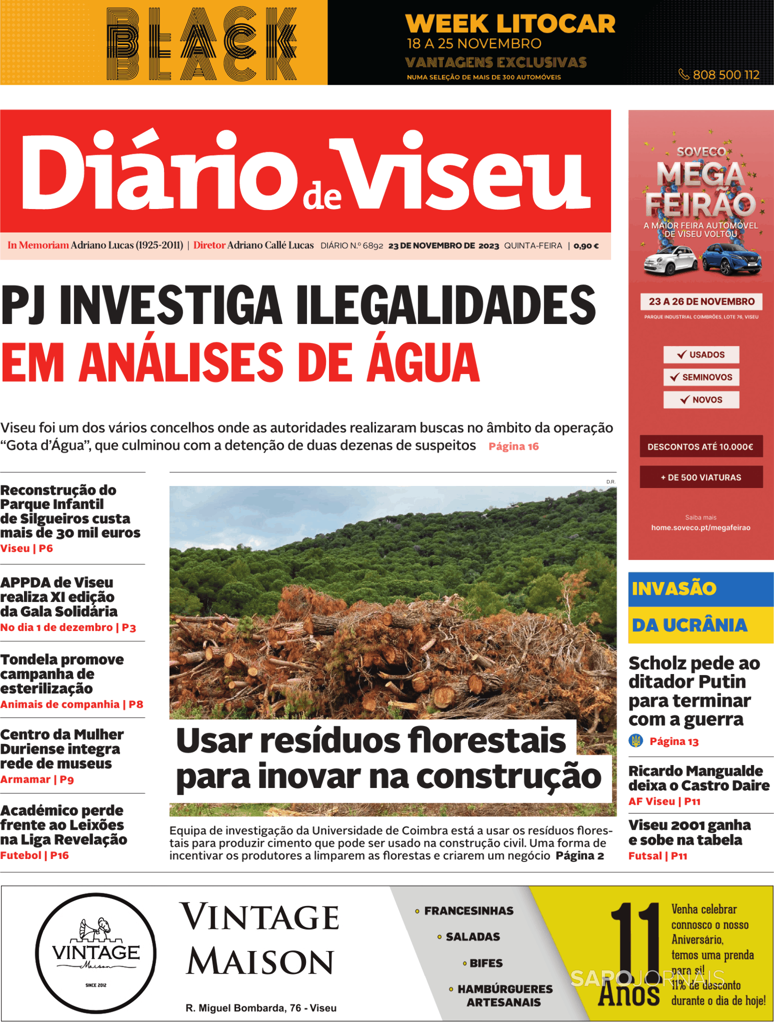 Diário de Viseu (23 nov 2023) - Jornais e Revistas - SAPO.pt - Última ...