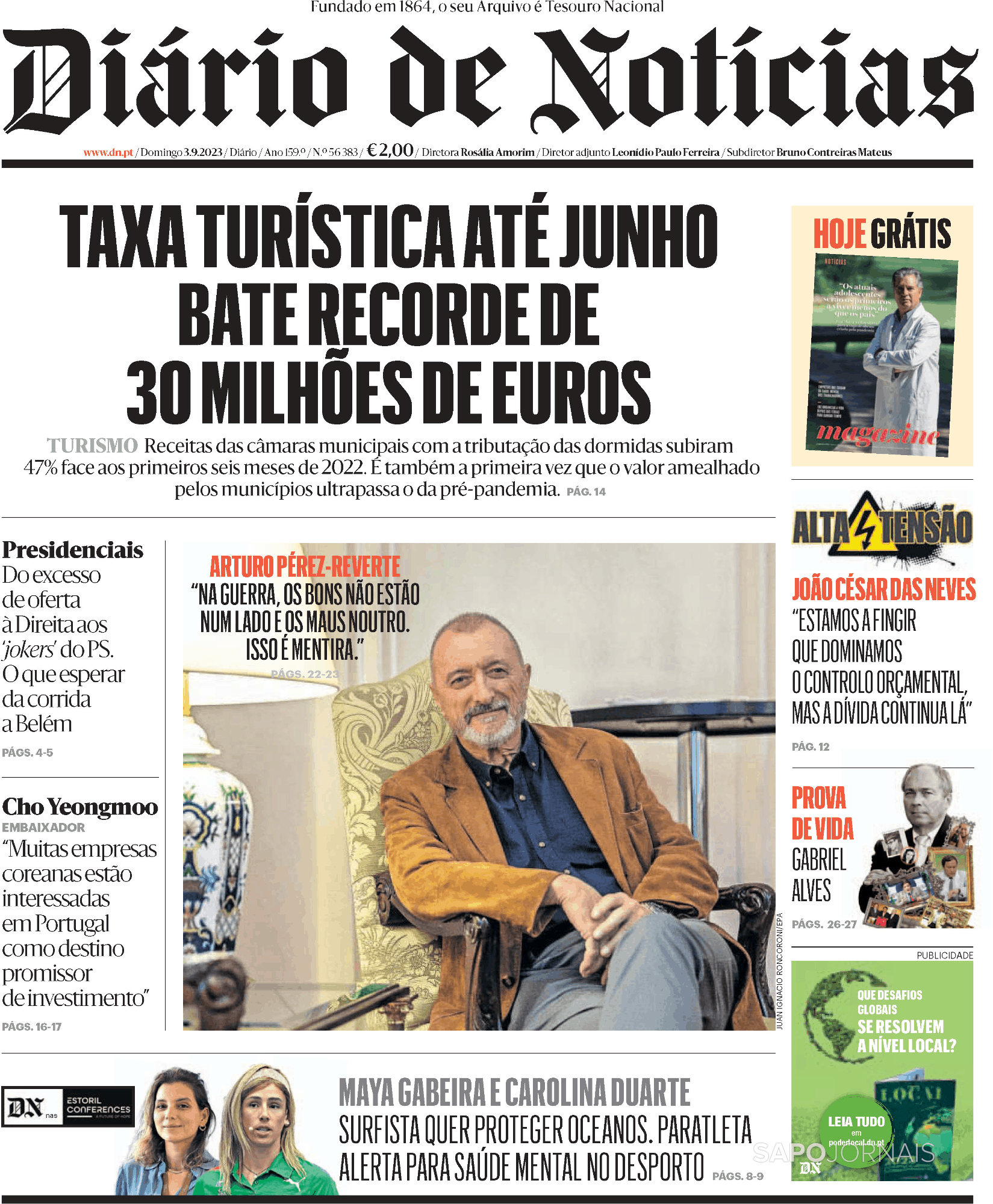 Diário de Notícias (3 set 2023) - Jornais e Revistas - SAPO.pt - Última ...
