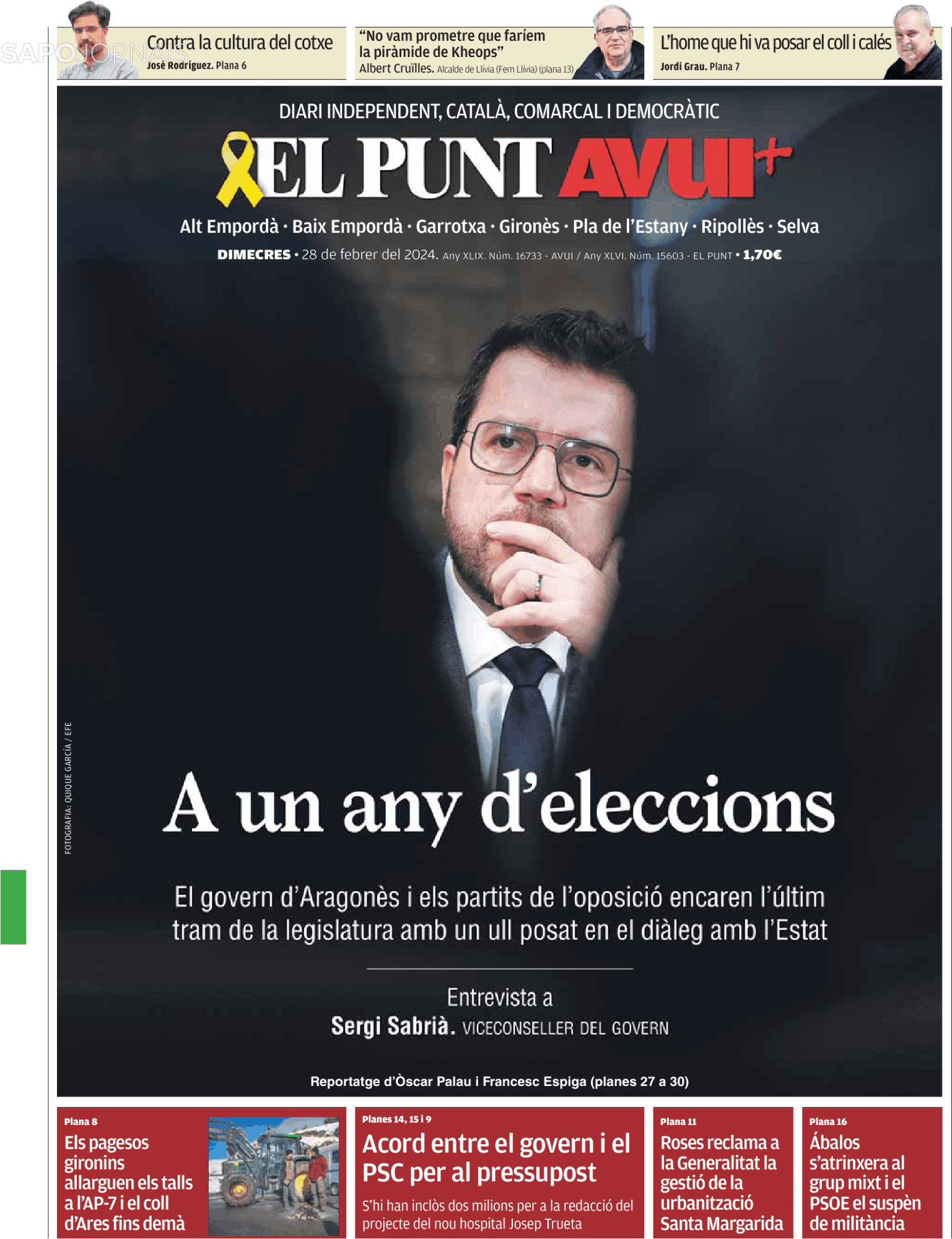 El Punt Avui | Edició Girona (28 fev 2024) - Jornais e Revistas - SAPO ...
