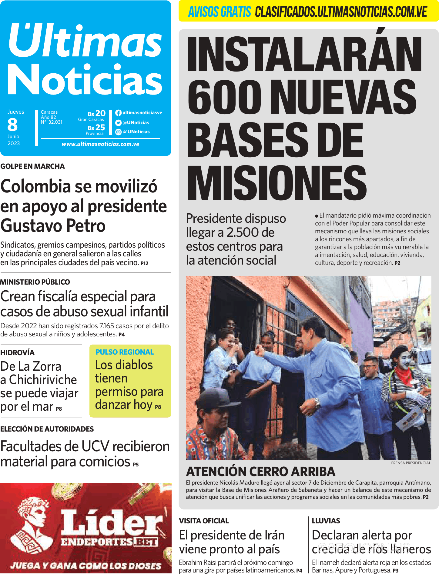 Últimas Noticias (8 jun 2023) - Jornais e Revistas - SAPO.pt - Última ...