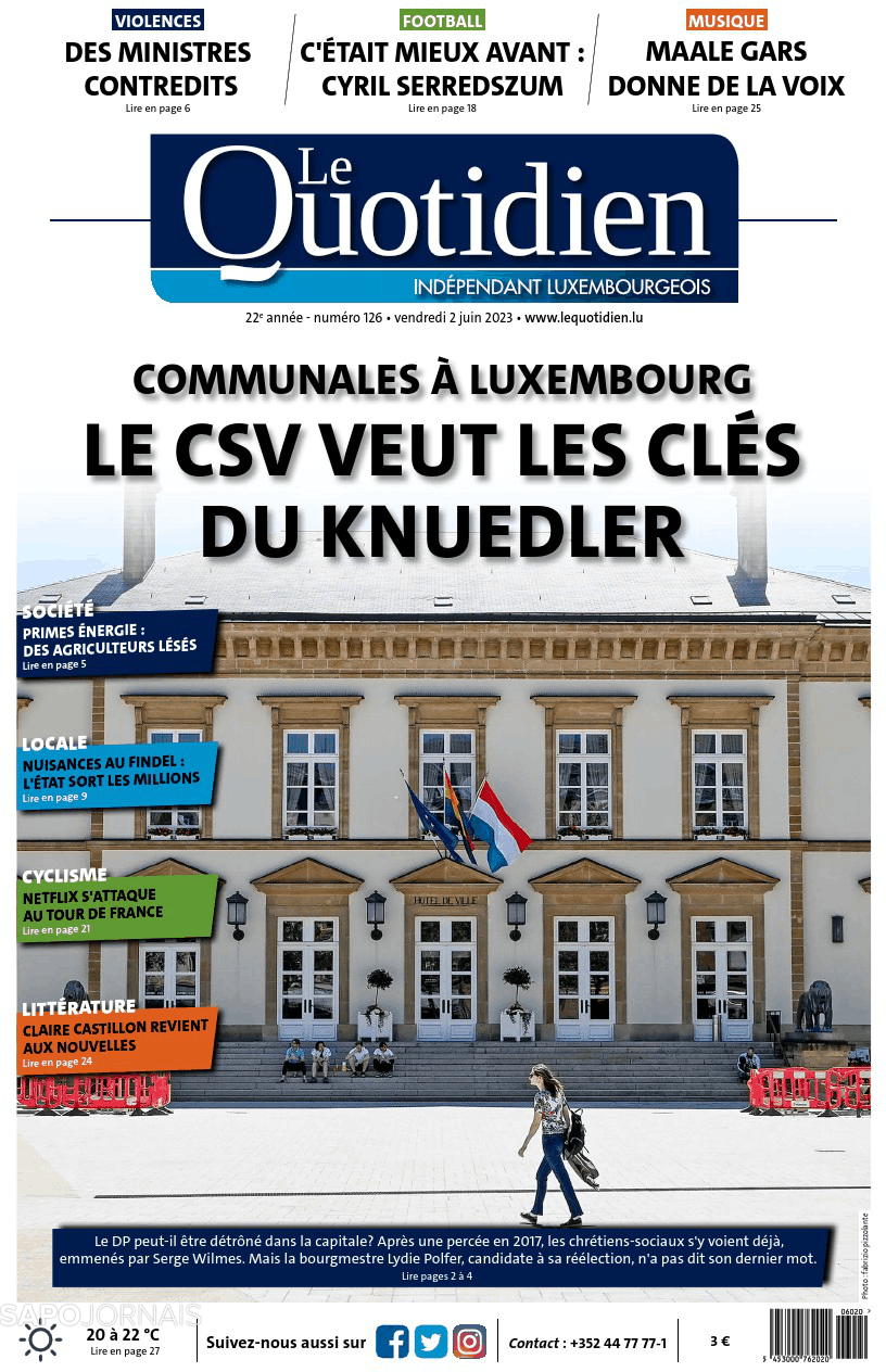 Le Quotidien (2 jun 2023) - Jornais e Revistas - SAPO.pt - Última hora ...